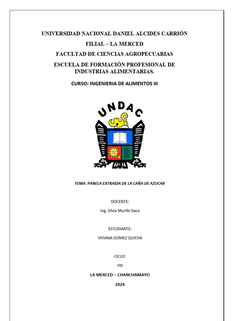 Panlea de Azucar | PDF | Melaza | Azúcar