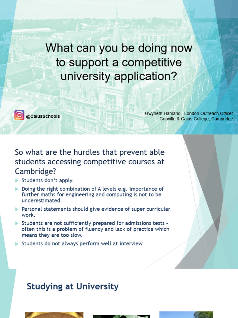 Making A Competitive Application Yr 12 Future Leaders 180124 | PDF ...