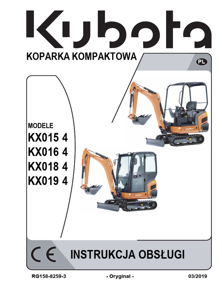 Instrukcja KX 016, 018, 019 | PDF
