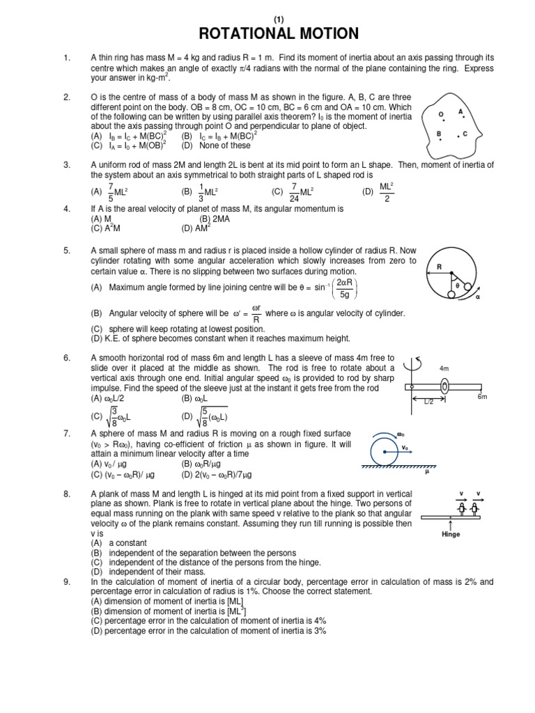 Rotational Motion | PDF | Rotation Around A Fixed Axis | Euclidean Geometry