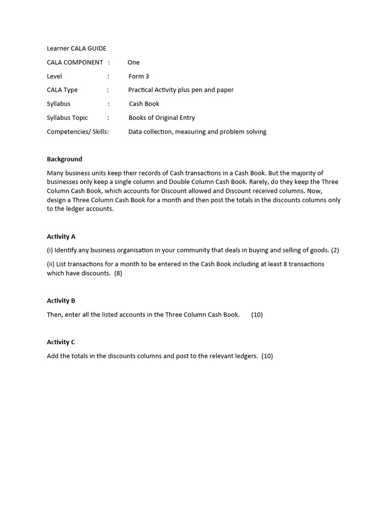 Acc Cala 2 | PDF | Learning | Communication