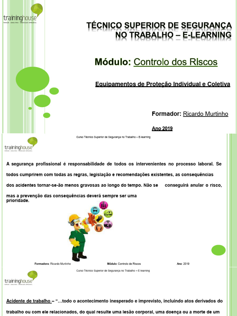 EPIs - Controlo Dos Riscos | PDF