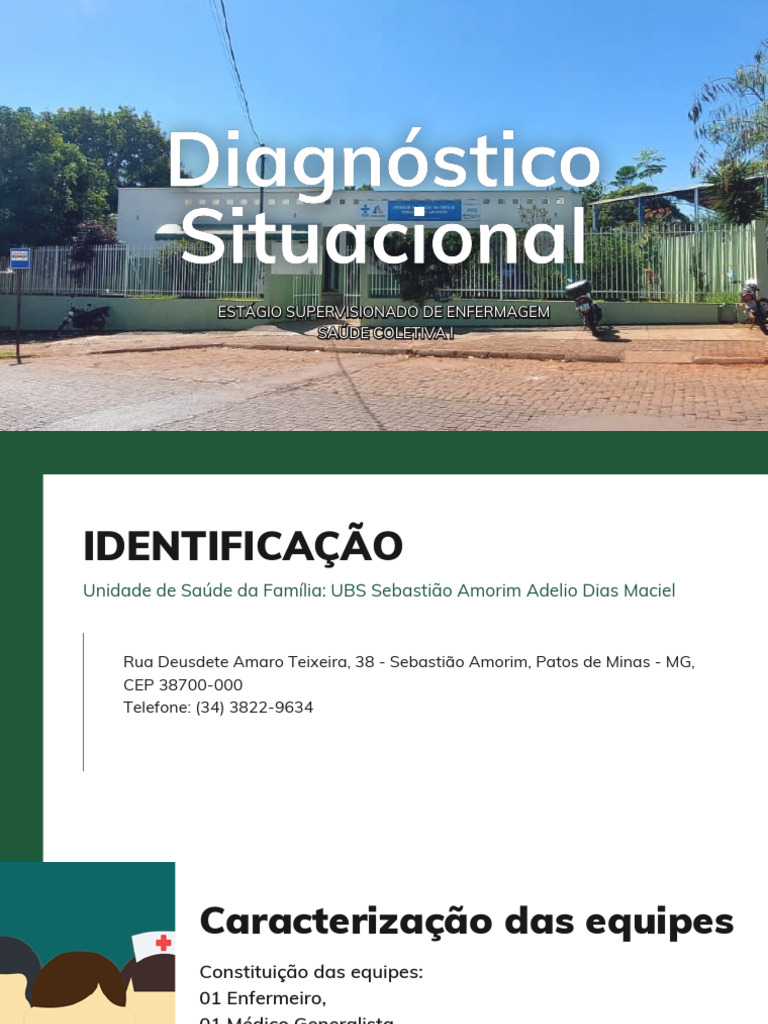 Apresentação Diagnóstico Situacional | PDF | Enfermagem | Desperdício