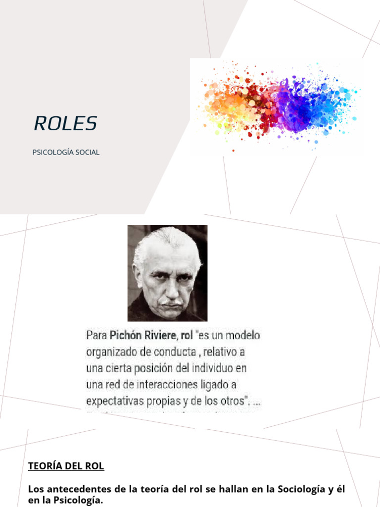Teoría del Rol en Psicología Social | PDF | Sicología | Comportamiento