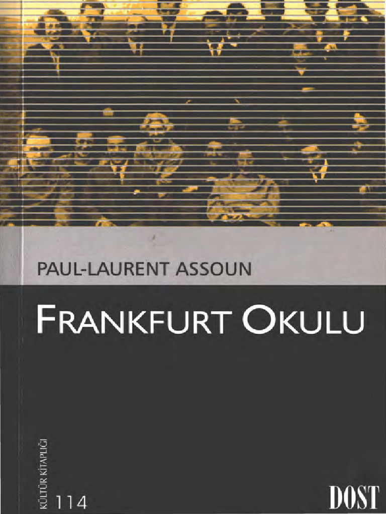 Paul Laurent Assoun Frankfurt Okulu Dost Kitabevi | PDF