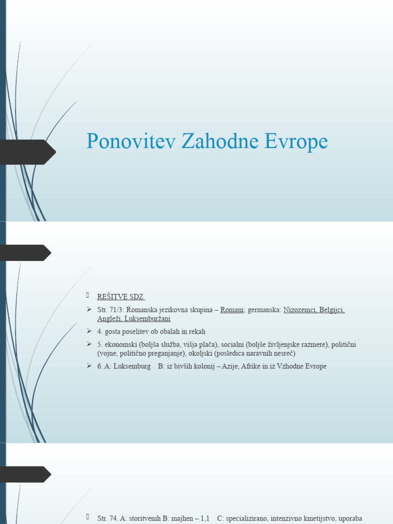 Geo 7 Ponovitev Zahodne Evrope | PDF