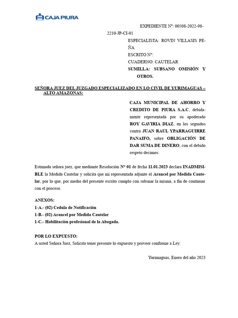 Impulso Procesal 2023 | PDF