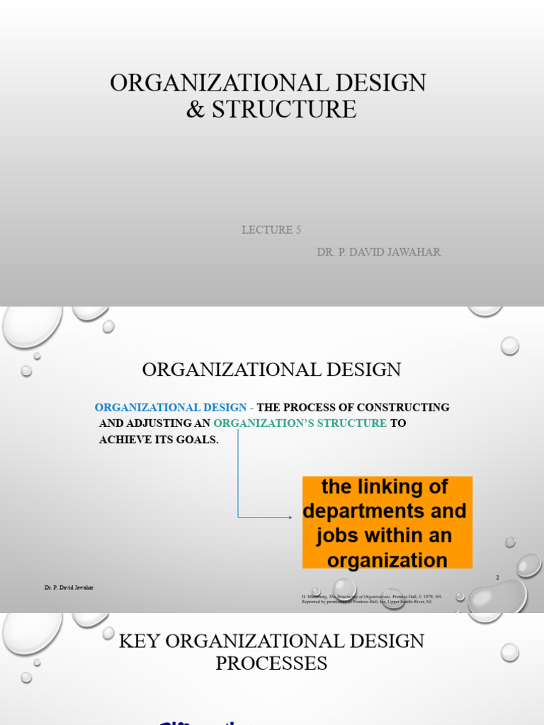 L 5 - Organisational Design and Structure | PDF