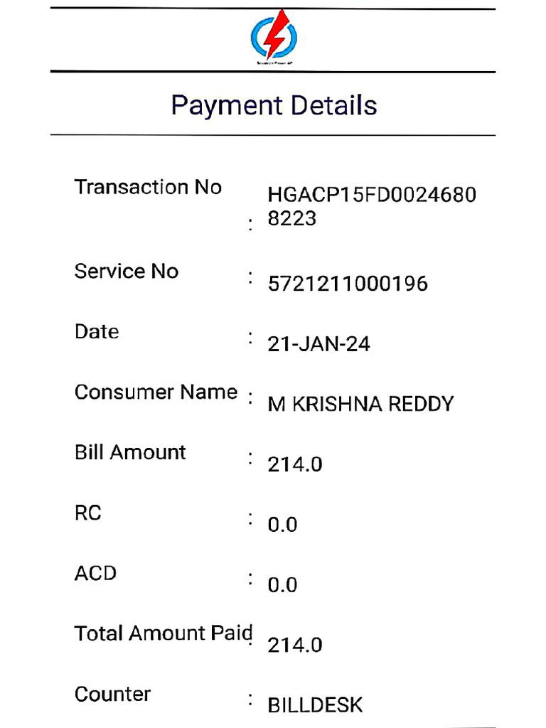 Siva E-Bill | PDF