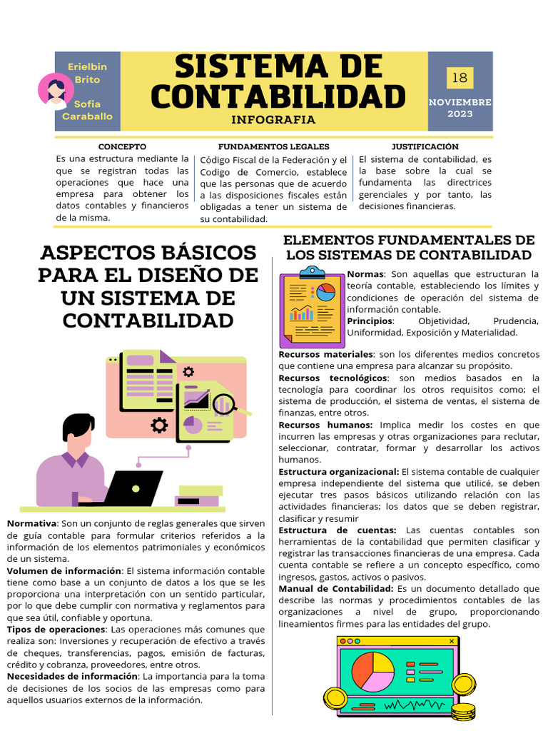 Infografia de Los Sistemas de Contabilidad | PDF | Contabilidad | Business