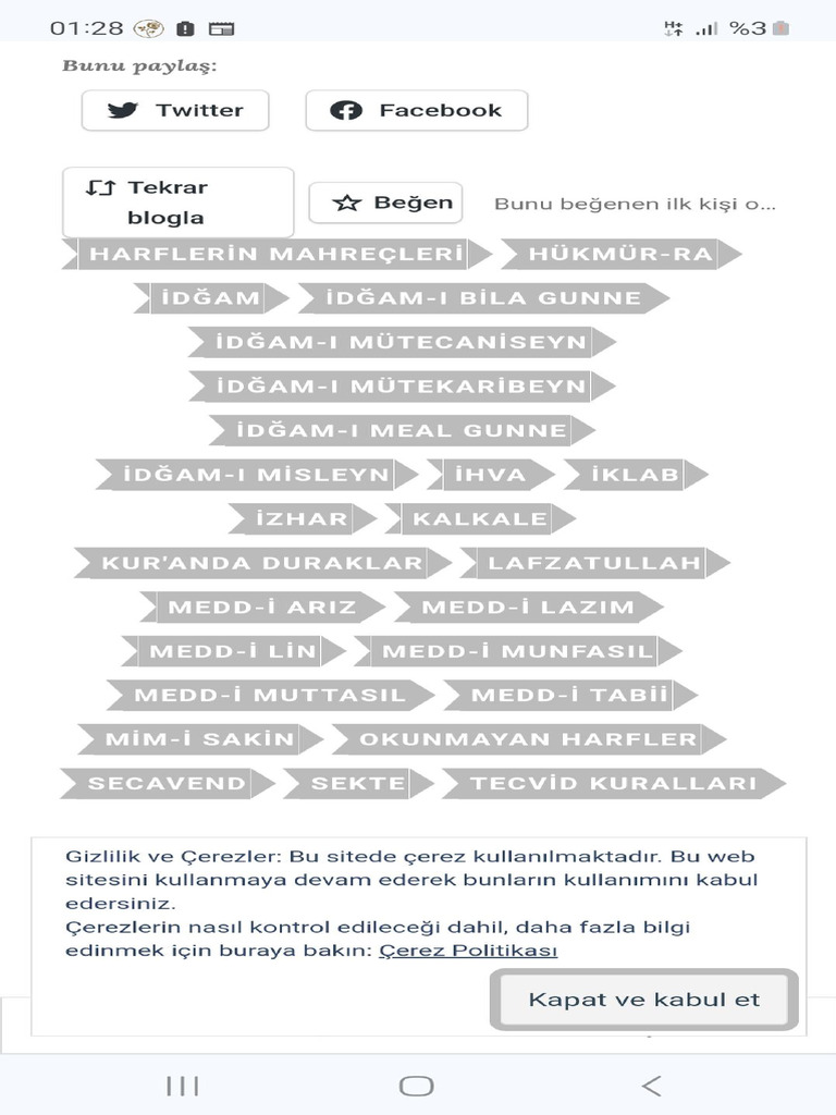 Tecvid Bilgileri | PDF