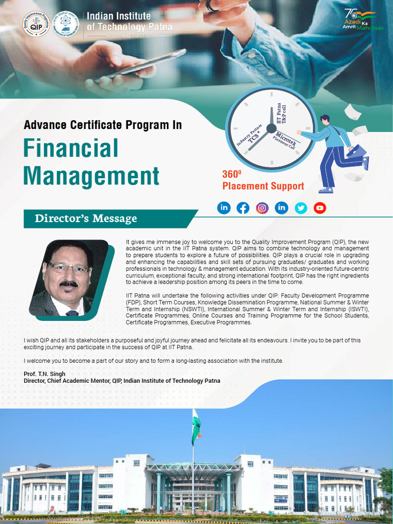 Advance Certificate Program in Financial Management | PDF | Educational ...