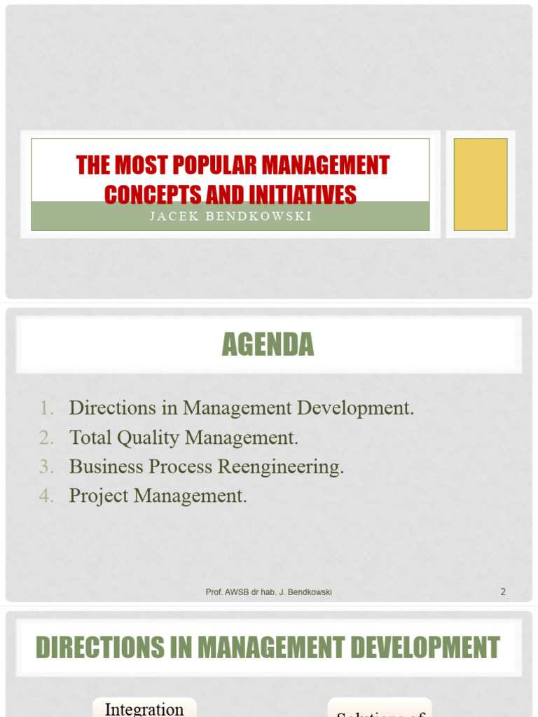 W04 - Popular Management Concepts and Initiatives | PDF