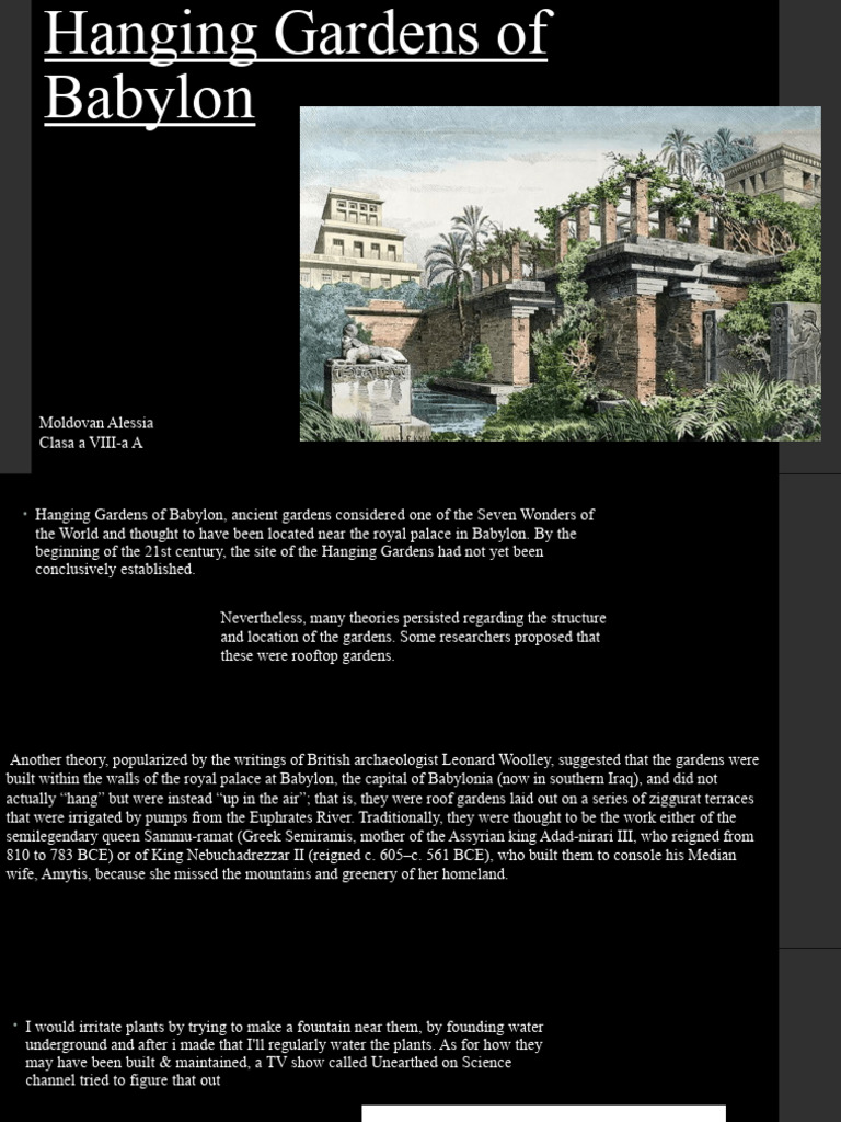 Hanging Gardens of Babylon | PDF | Art | History