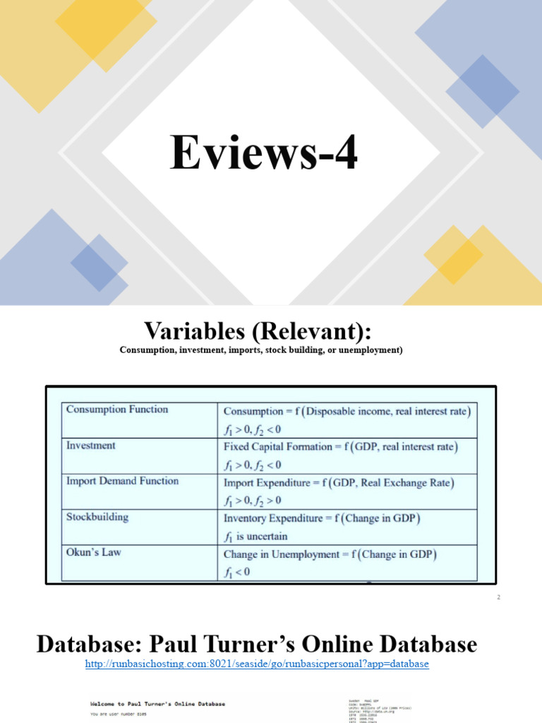 Econometrics Guide E-Veiw | PDF | Errors And Residuals | Linear Regression