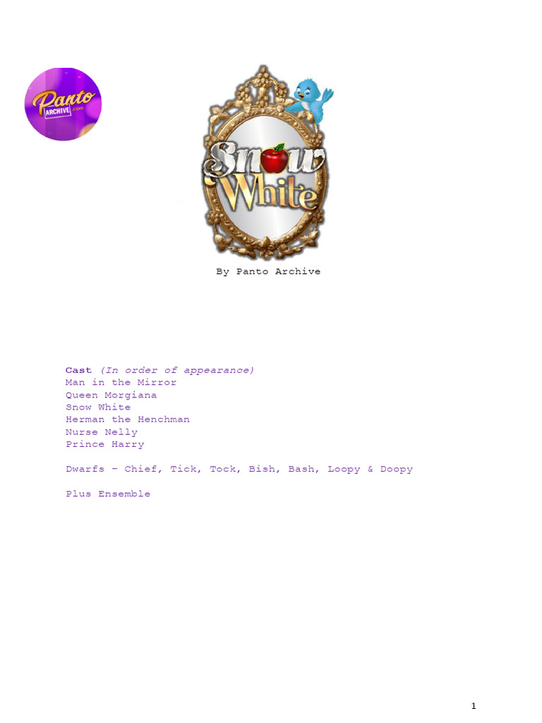 Snow White script | PDF | Snow White