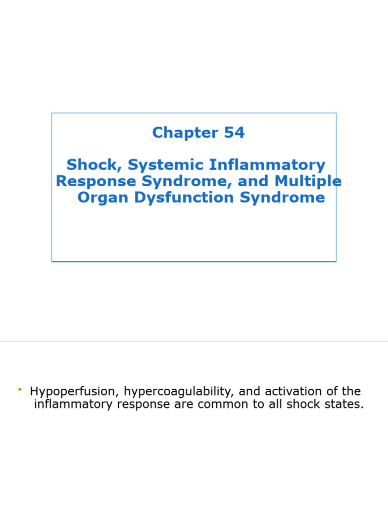 Chapter54 Shock Critical 2 | PDF | Shock (Circulatory) | Sepsis