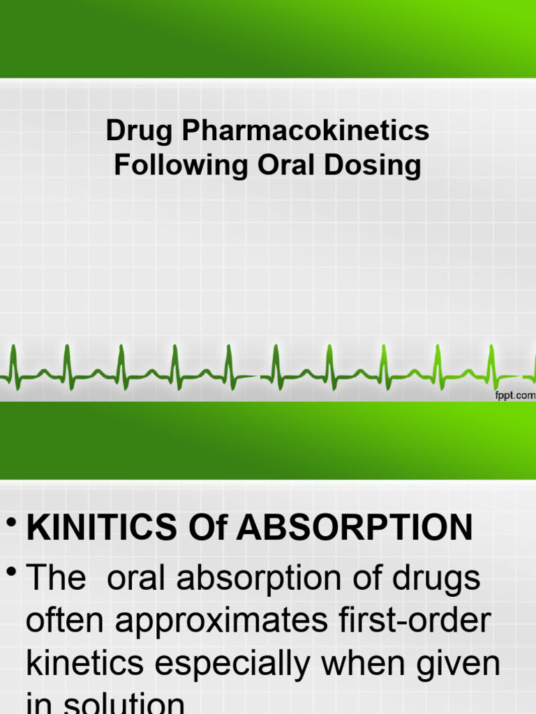 6-Single Oral Dosing | PDF | Pharmacokinetics | Pharmacology