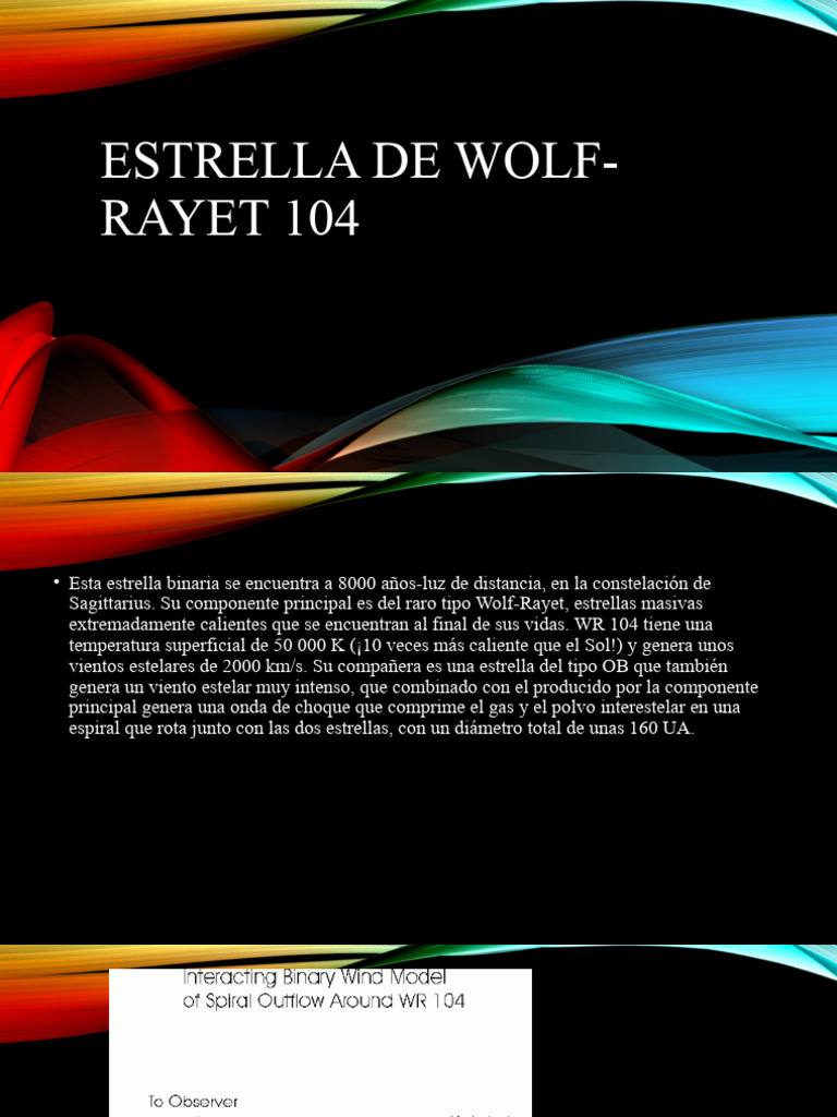 Estrella de Wolf-Rayet 104 | PDF