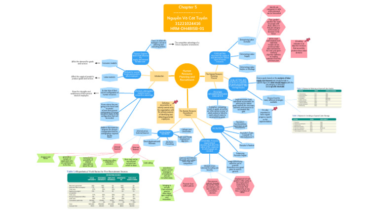HRM-1 - Chap 5-Mindmap | PDF | Recruitment | Labour Economics