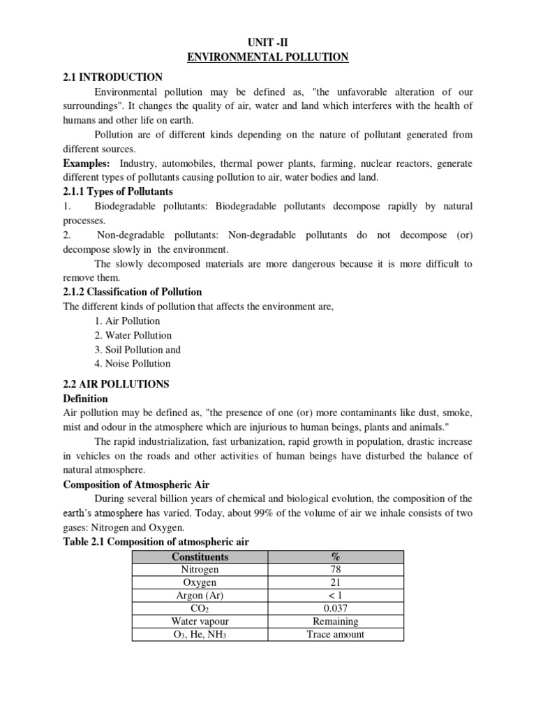 UNIT-2 Environment Sustainability Anna University | PDF