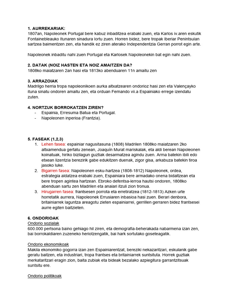 Cecilia Sanz Besada - Espainiako Independentzia Gerra | PDF