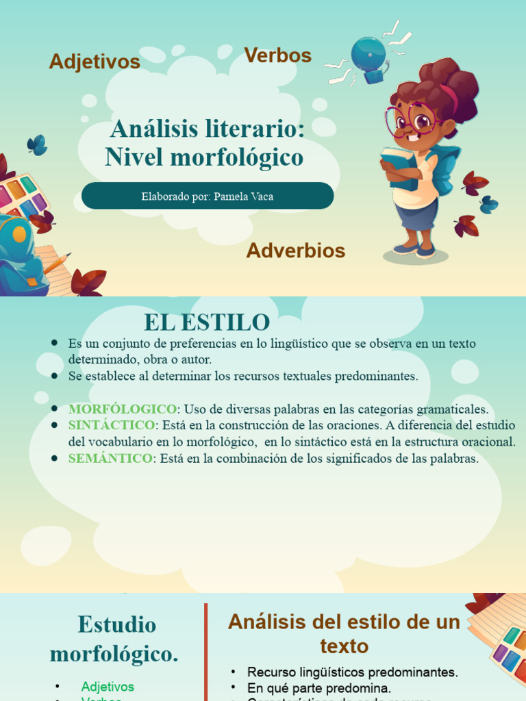 Estudio de Recursos Morfológicos | PDF | Palabra | Oración (Lingüística)