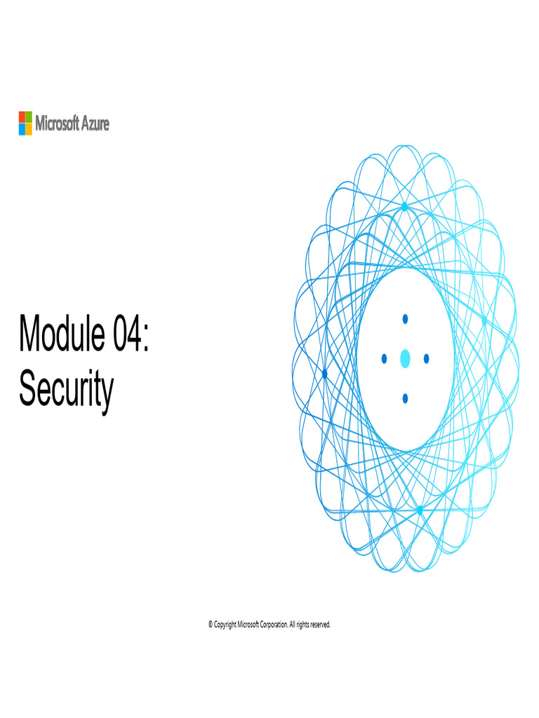 UPM-EID Microsoft Azure Fundamentals-04 (security) | PDF