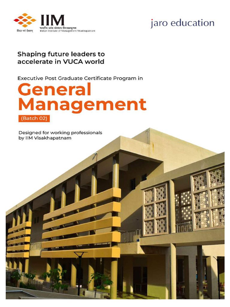 IIM V EPGCPGM 01 Brochure | PDF