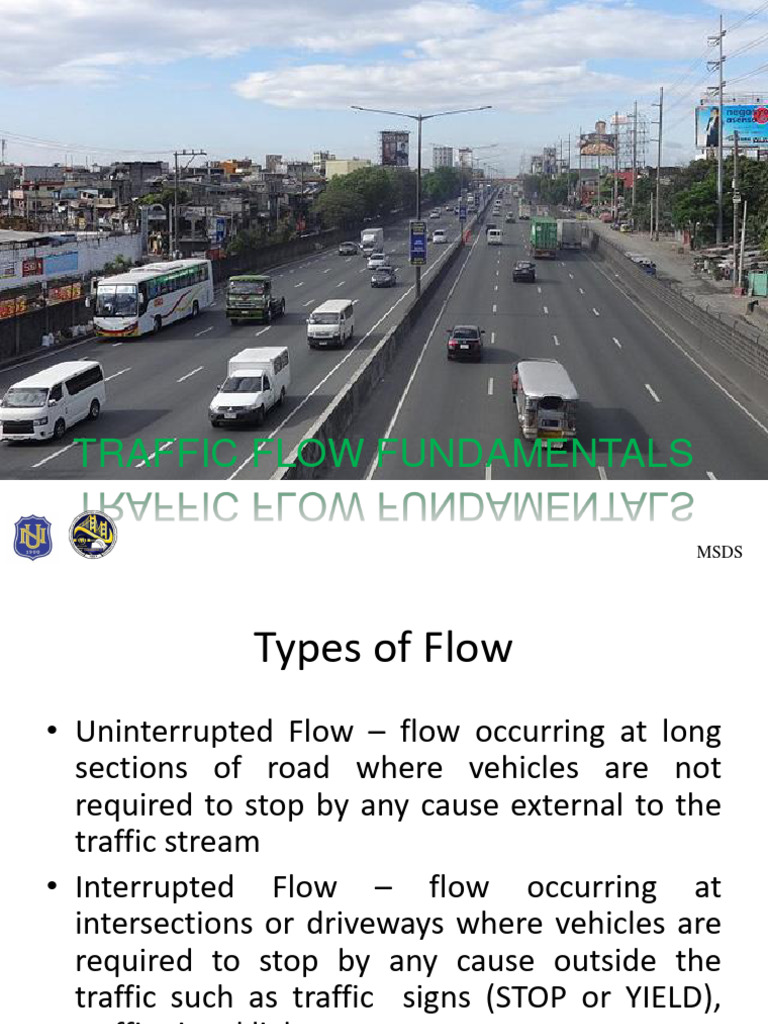 1 Fundamentals of Traffic Flow | PDF | Traffic | Transport
