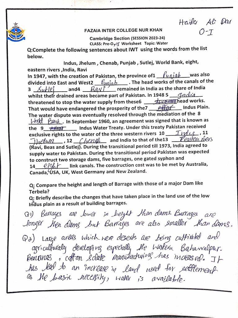 Geography Assignment (Haider Ali Dar) | PDF