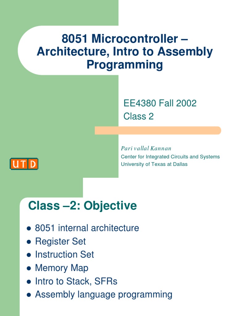 Intro To 8051 Assembly Programming | PDF | Assembly Language ...