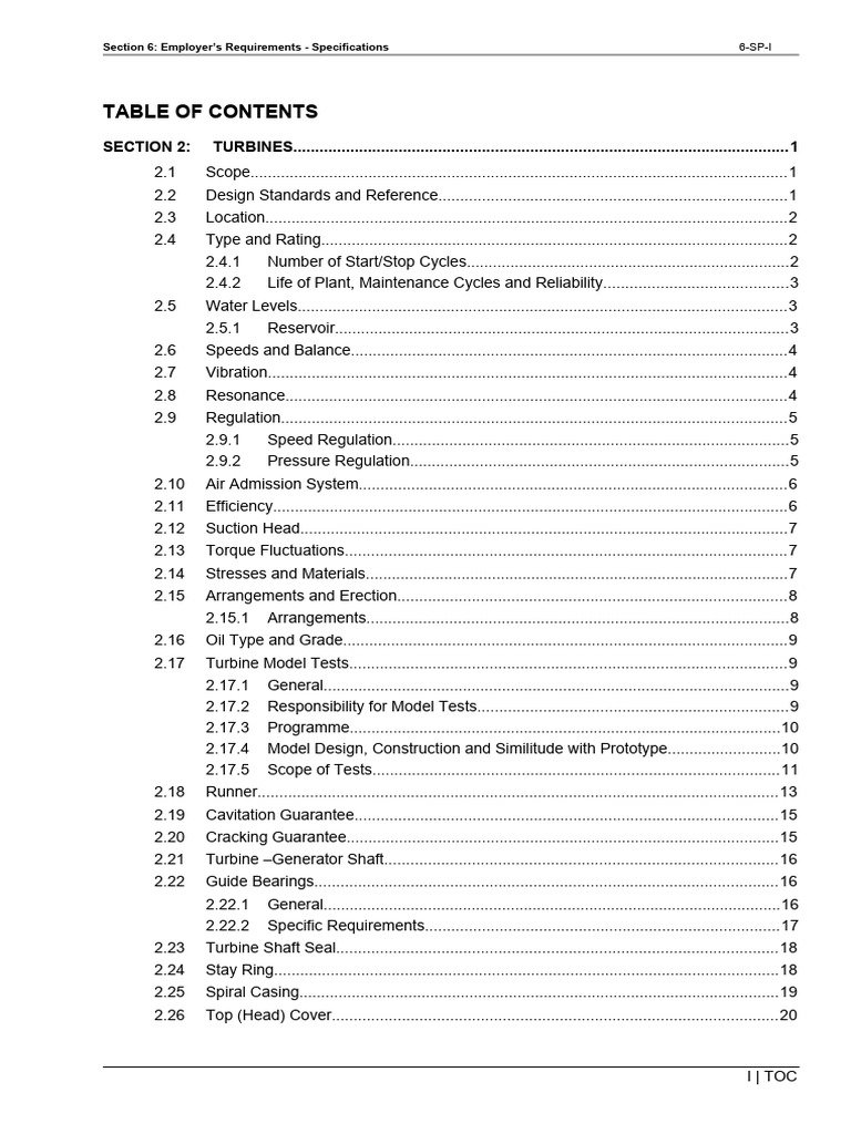 Turbine Specifications & Standards | PDF | Turbine | Strength Of Materials
