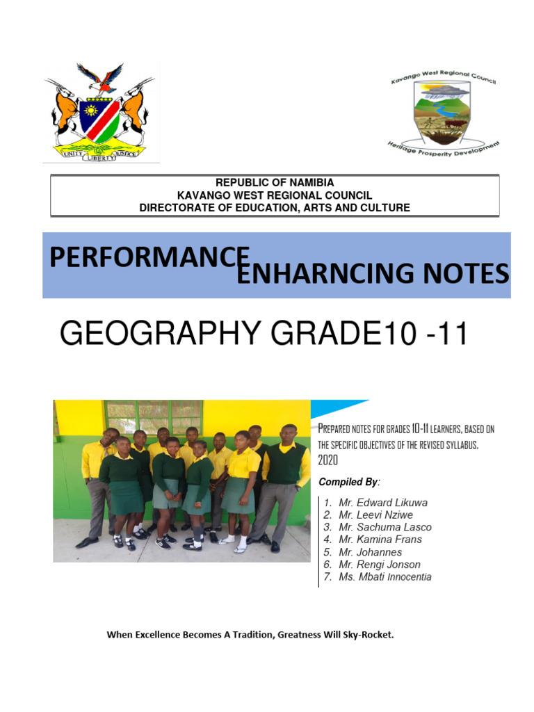 Geo Notes Grade 10-11 | PDF