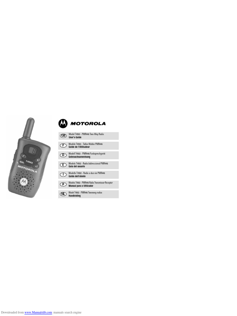 t4502 Motorola Radio | PDF | Radio | Transmitter