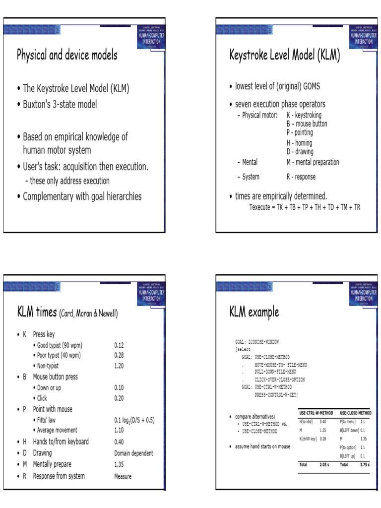 Lecture 19 Cognitive Models 2 | PDF | Cognitive Science | Human Communication