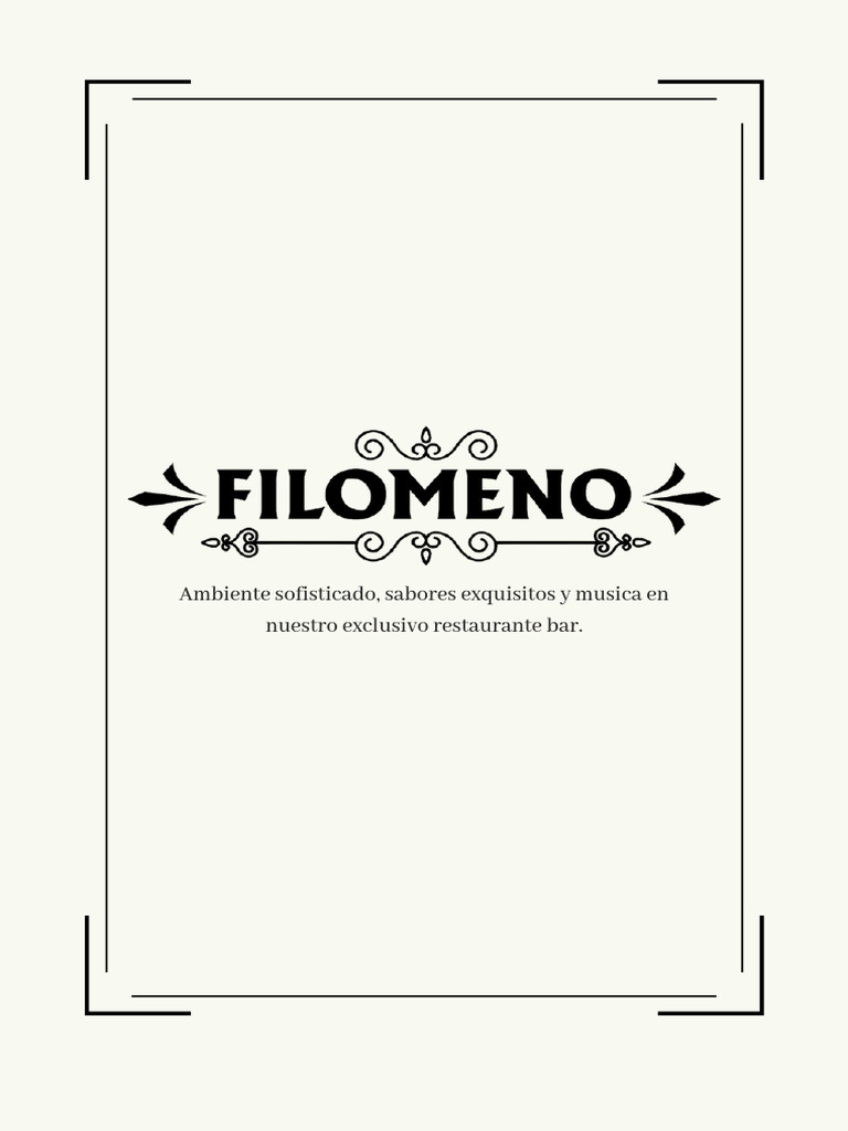 Menu Filomeno 2024f | PDF | ensalada | Cocina italiana