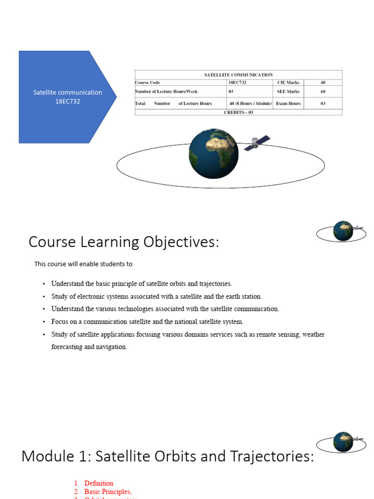 2 Updated Module 1 Notes | PDF | Orbit | Acceleration