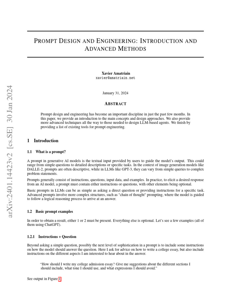 Prompt Design and Engineering | PDF | Accuracy And Precision | Artificial Intelligence
