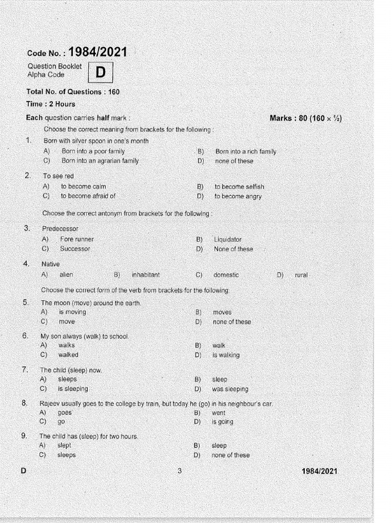 CSEB-Kerala-Previous-Question-Papers-8 | PDF