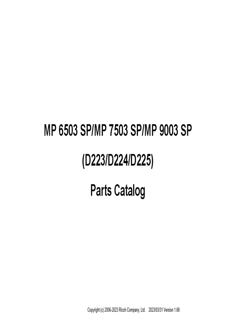 D223 - D224 - D225 - Exp Ricoh - SP | PDF | Usb | Computer Science