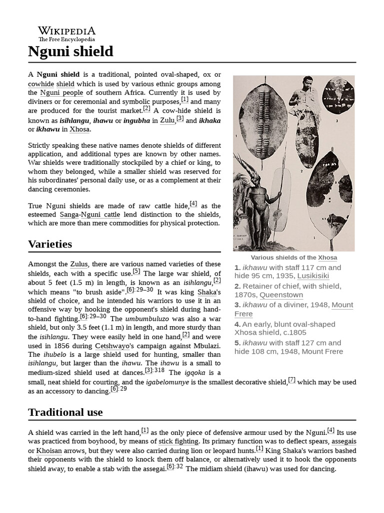 Nguni Shield | PDF | Southern Africa