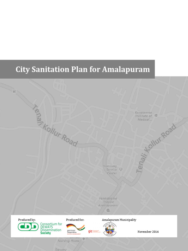 Amalapuram City Sanitation Plan | PDF
