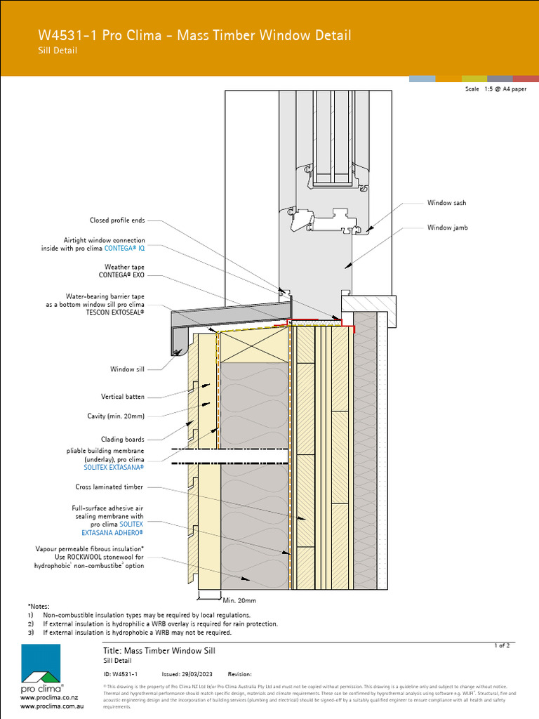 Mass Timber Window Sill Connection Var. 2 | Download Free PDF ...