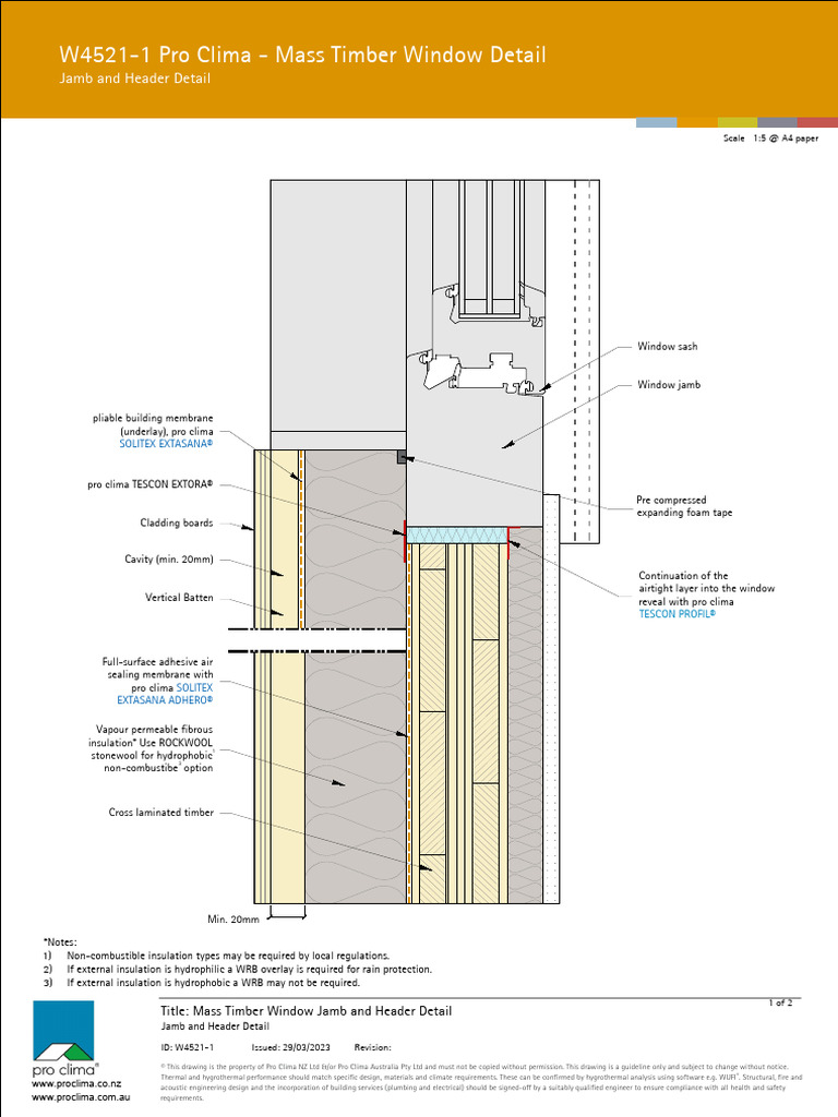 Mass Timber Window Side and Top Connection | PDF | Building Insulation ...