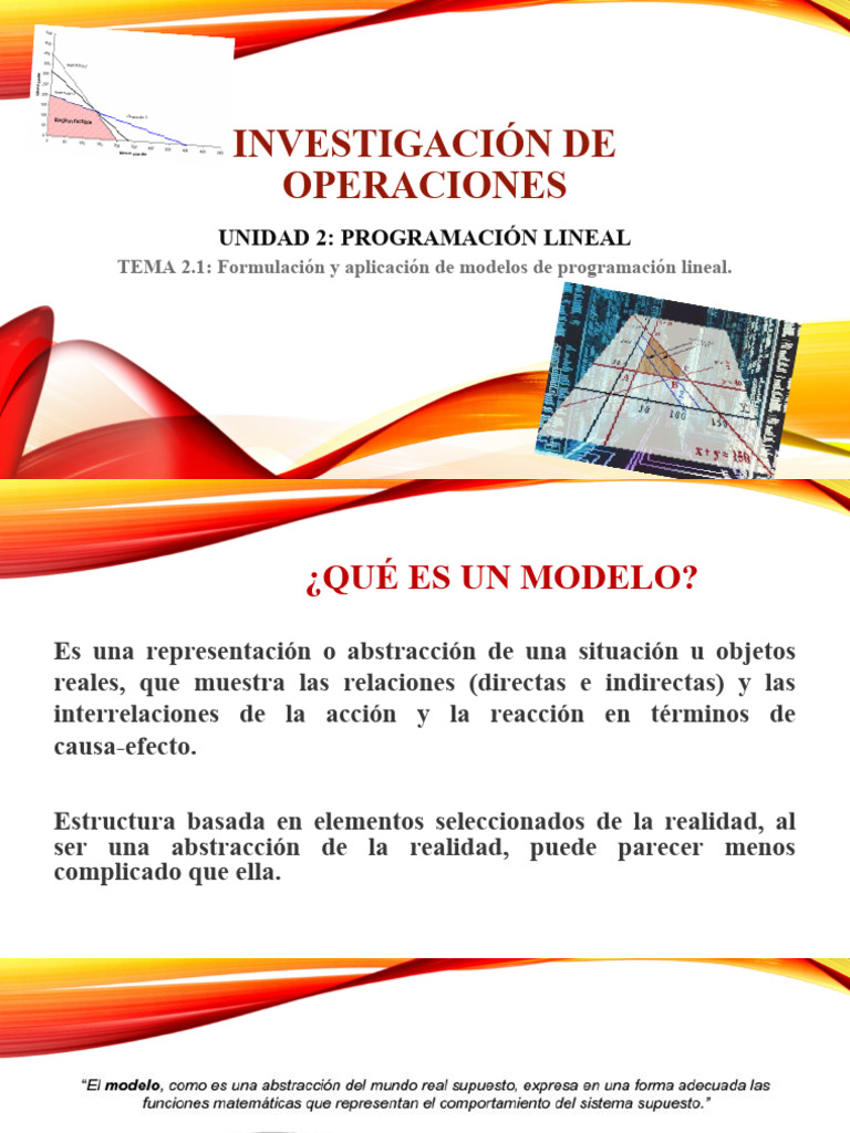 2.1 Formulacion y Aplicacion de Modelos de Programacion Lineal | PDF