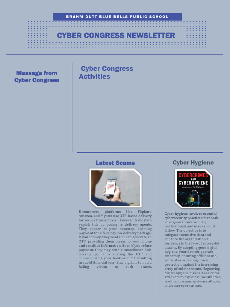 Cyber Congress Newsletter 1 - Copy (1) | PDF | Computer Security | Security