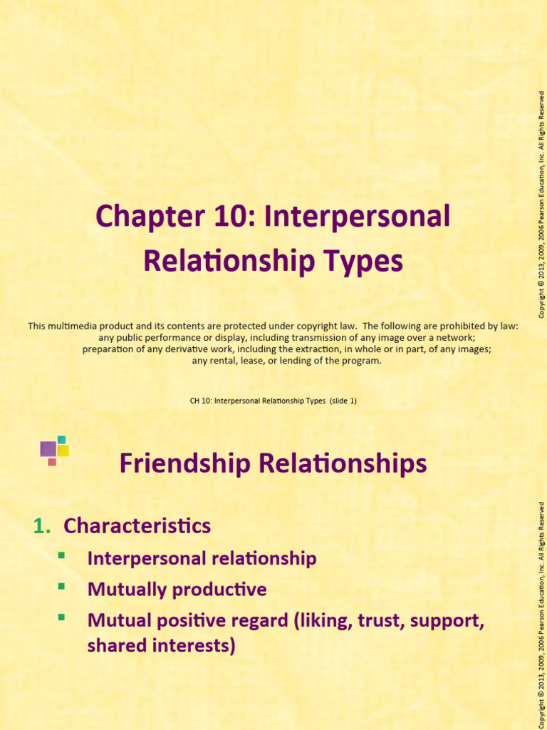 10 Interpersonal Relationship Types | PDF