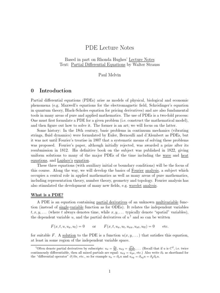 311 Lecture Notes | PDF