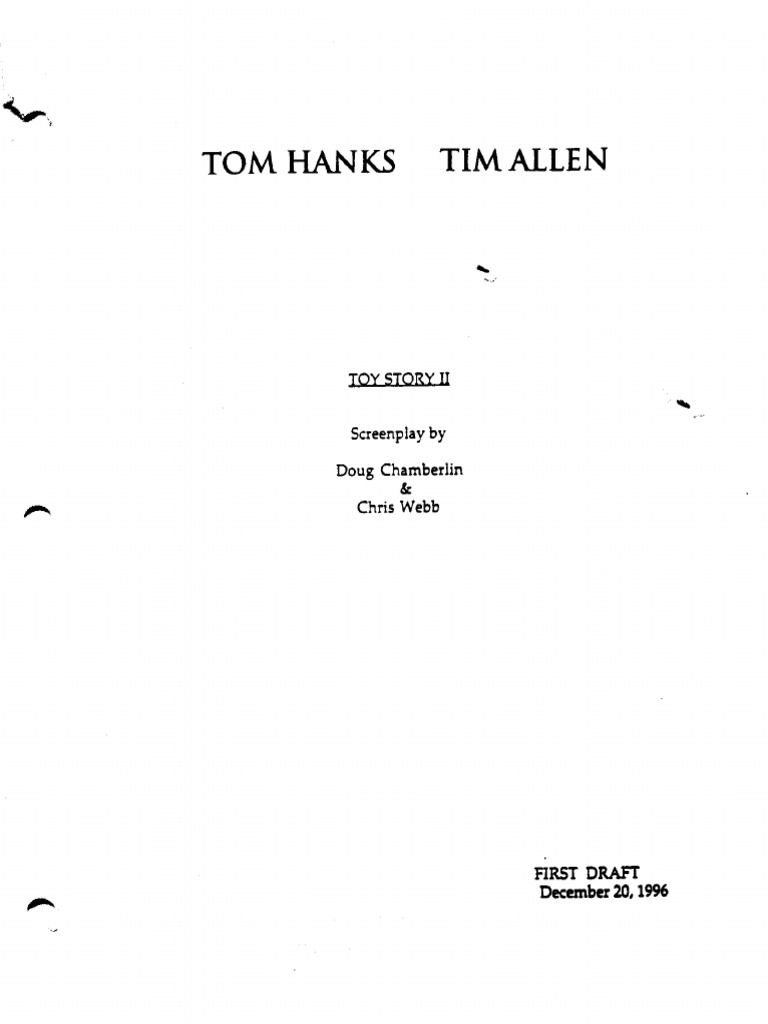 Screenplay-Toy Story 2 | PDF Screenplay-Toy Story 2 | PDF